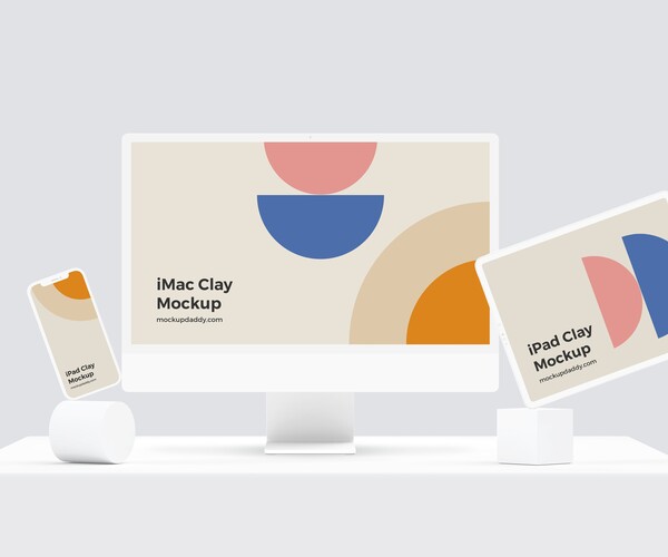 ArtStation - iMac 2021 Clay Mockup | Artworks