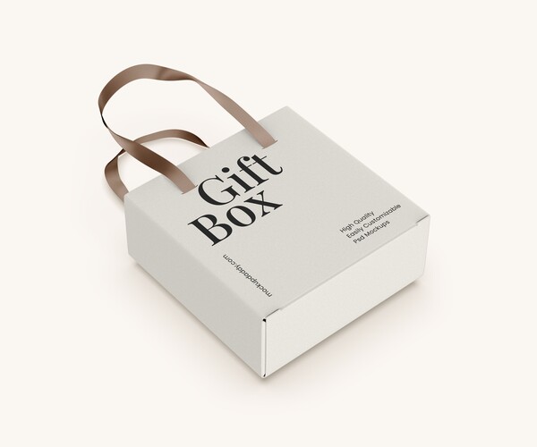 ArtStation - Square Gift Box Mockup | Artworks