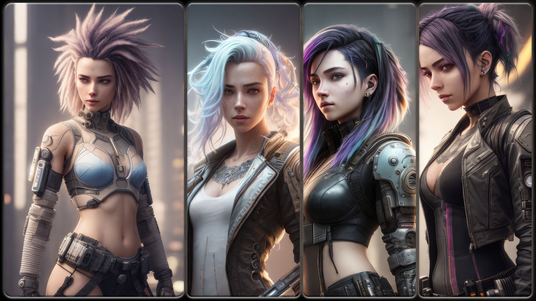 ArtStation - 400 Realistic Female Cyberpunk Reference Pack | 4K | v.1 | Artworks