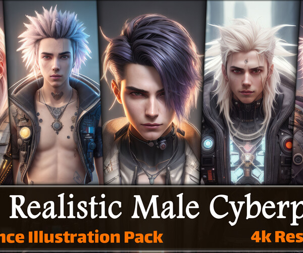 ArtStation - 210 Realistic Male Cyberpunk Reference Pack | 4K | v.2 ...