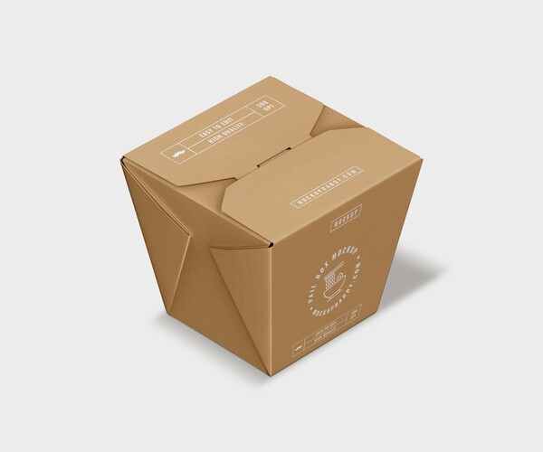 ArtStation - Food Pail Box Mockup | Artworks