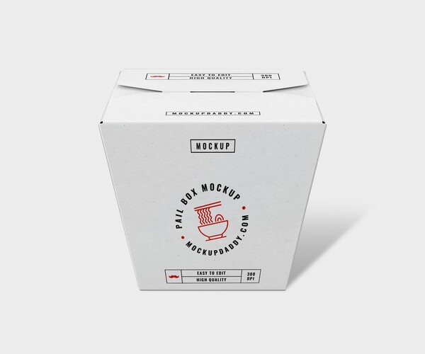 ArtStation - Food Pail Box Mockup | Artworks
