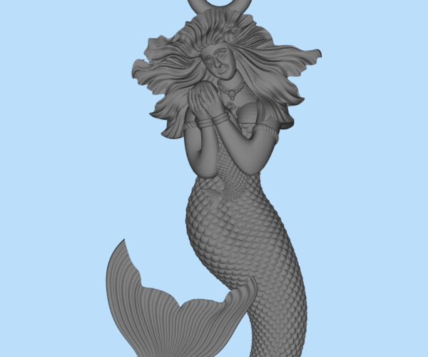 ArtStation - mermaid pendant | mermaid jewelry file | mermaid 3D stl ...