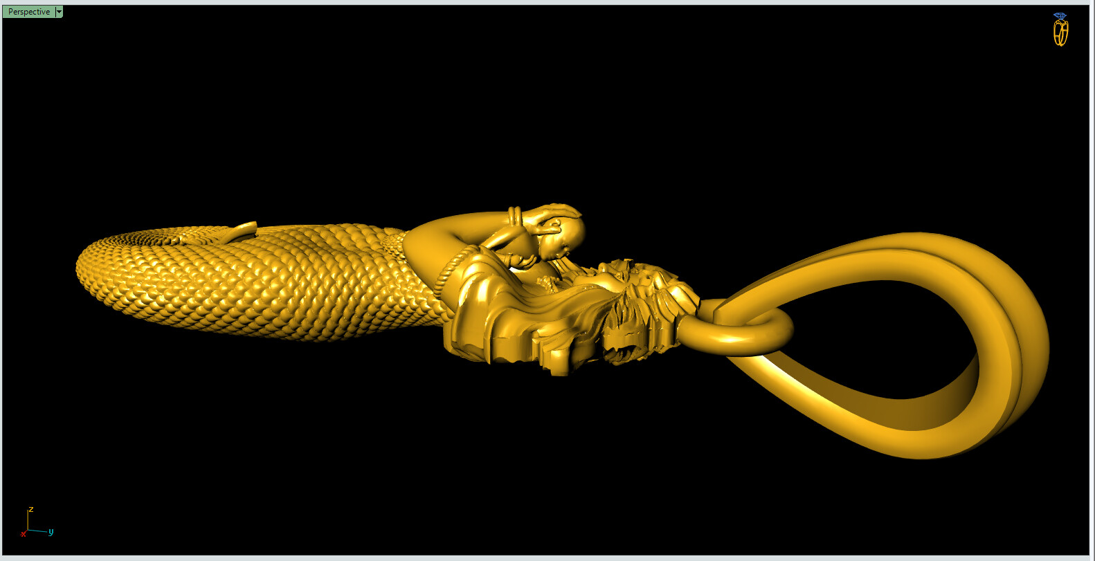 ArtStation - mermaid pendant | mermaid jewelry file | mermaid 3D stl ...