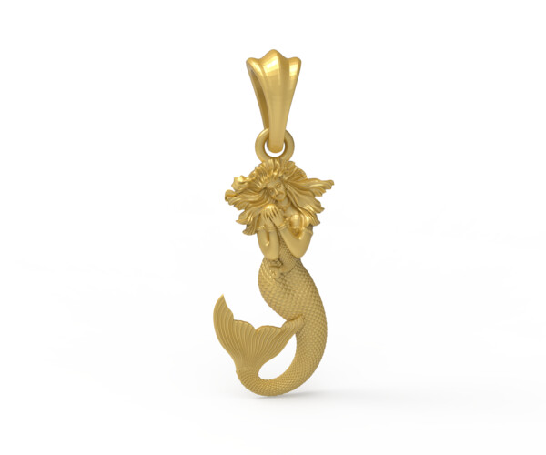 ArtStation - mermaid pendant | mermaid jewelry file | mermaid 3D stl ...