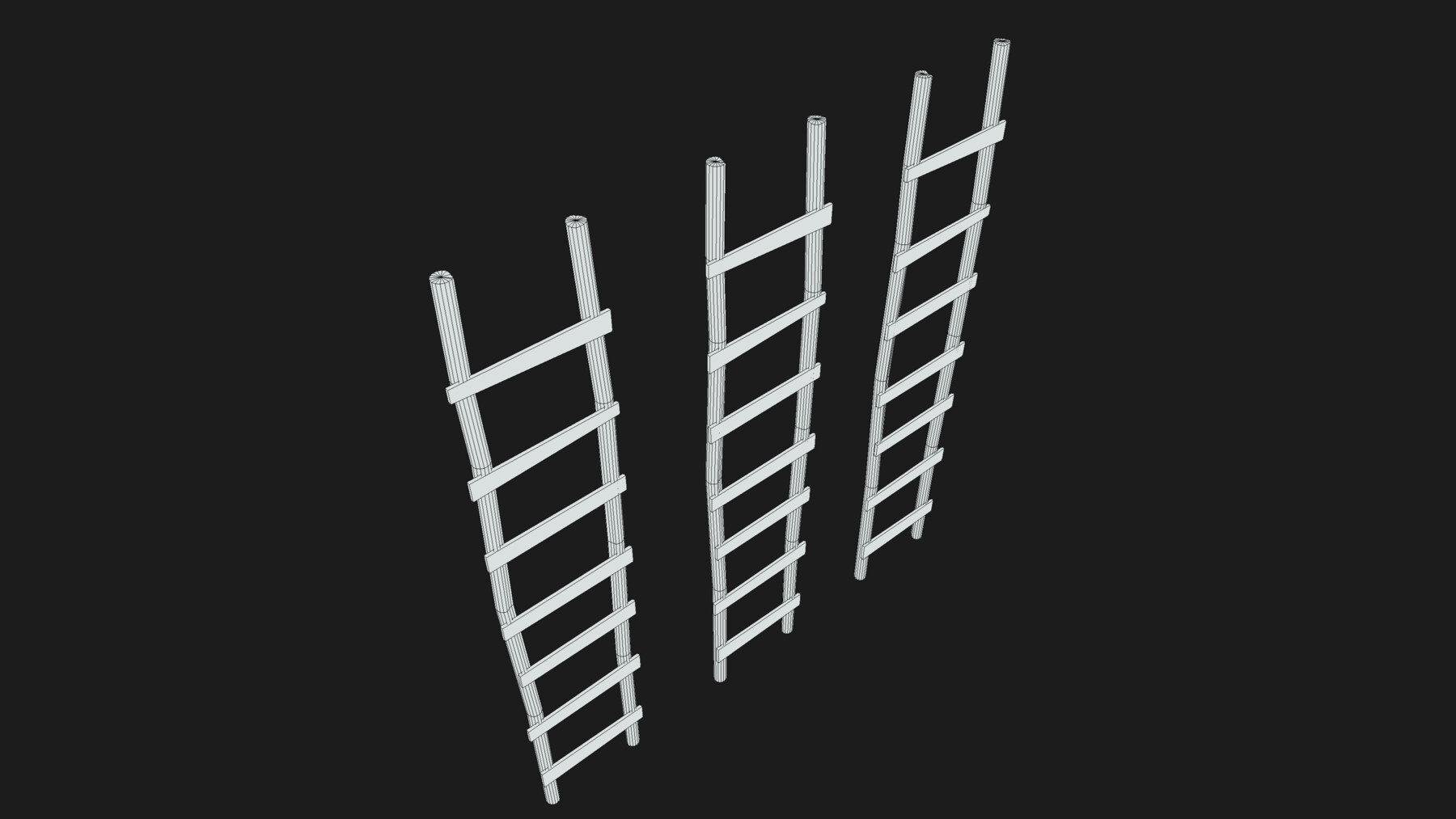 ArtStation - Wooden Ladder 2 and Variations | Game Assets