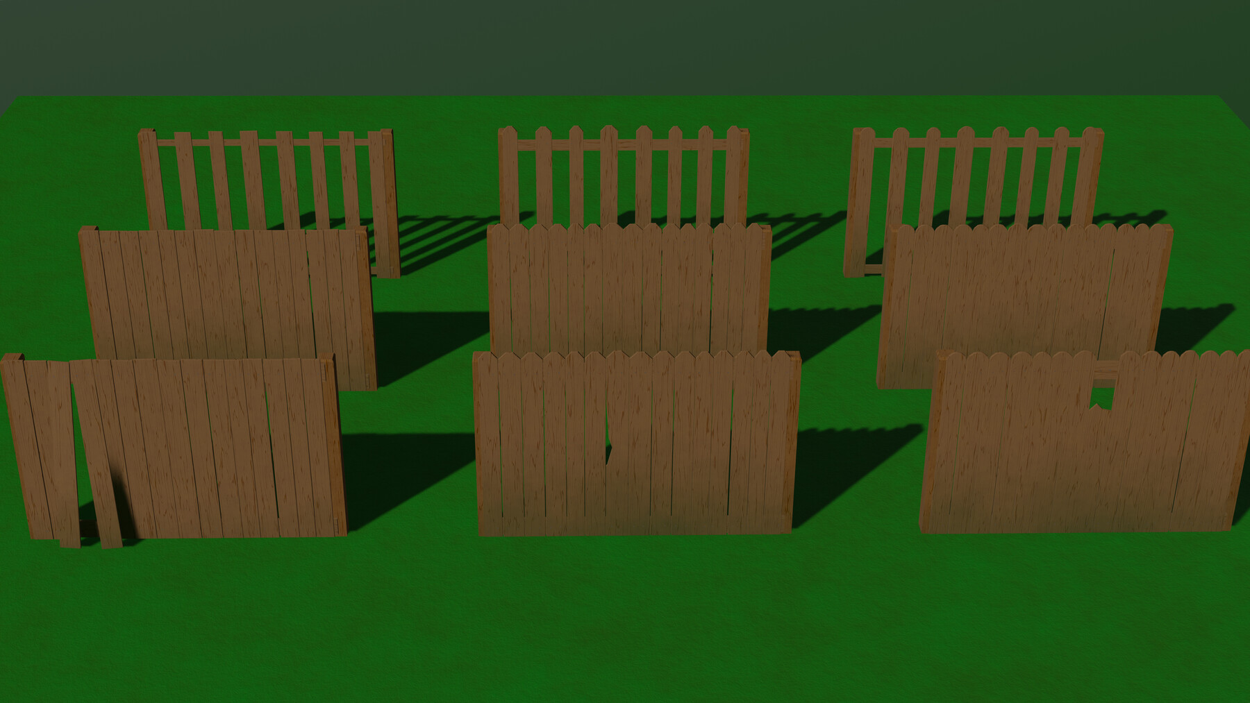 ArtStation - Wooden Cartoon Fance | Game Assets