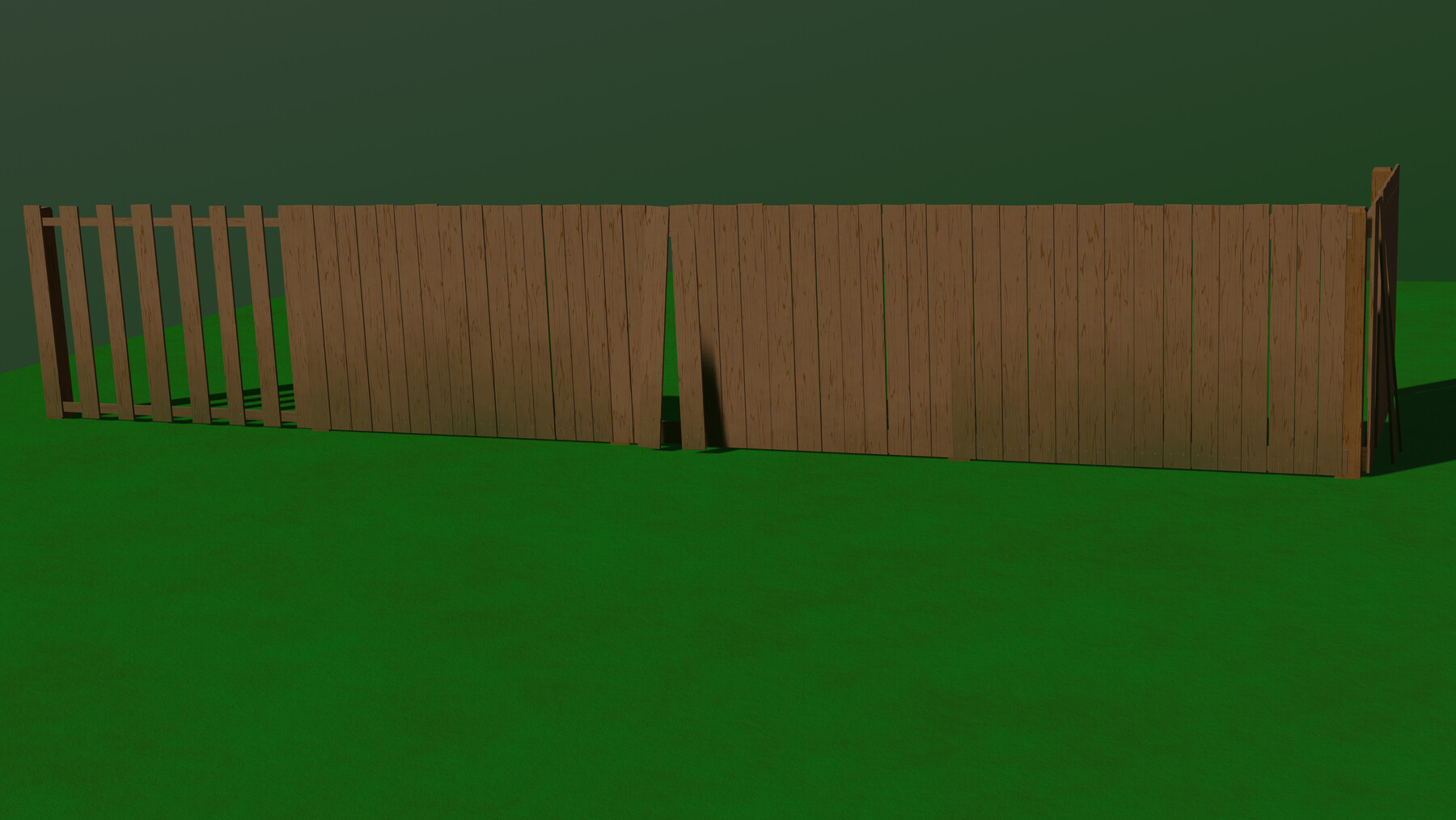 ArtStation - Wooden Cartoon Fance | Game Assets