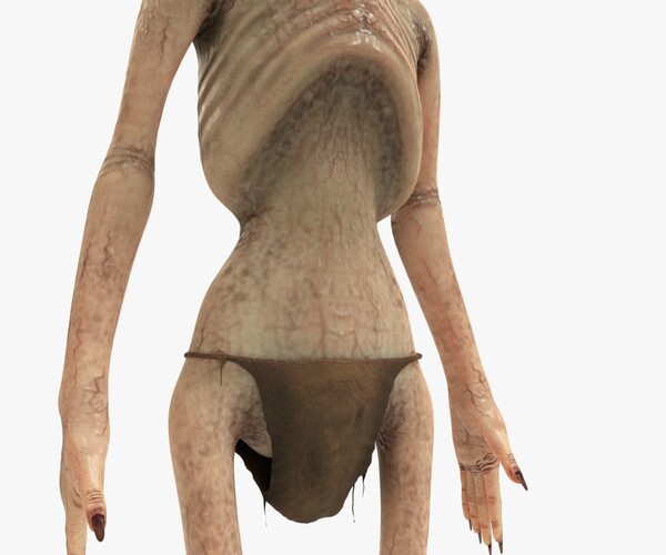 ArtStation - 3D Model: Humanoid Horror Creature | Resources