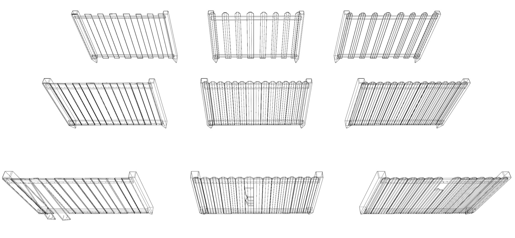 ArtStation - Wooden Cartoon Fance | Game Assets