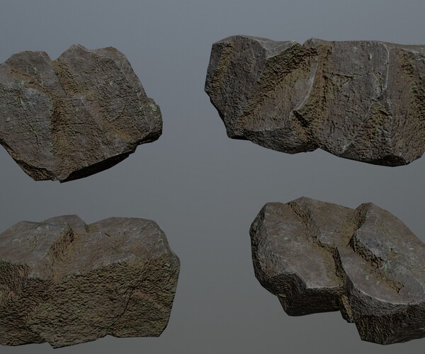 ArtStation - Rock Set 6 | Game Assets