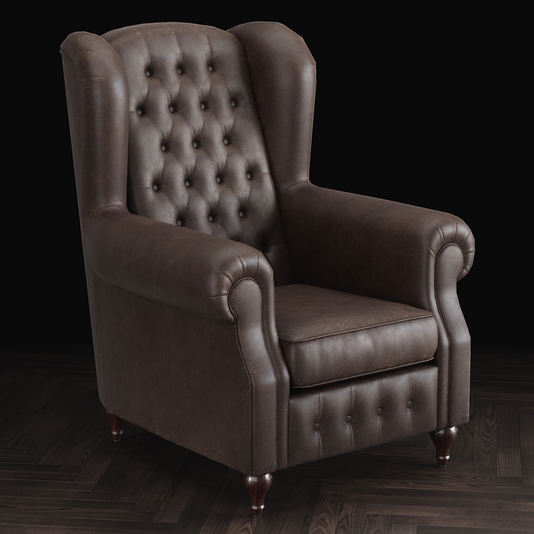 ArtStation - Armchair of Sherlock Low Poly | Game Assets