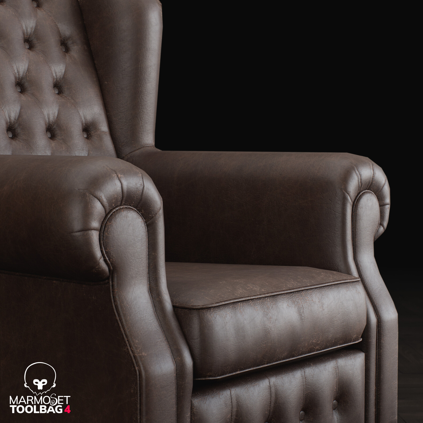 ArtStation - Armchair of Sherlock Low Poly | Game Assets