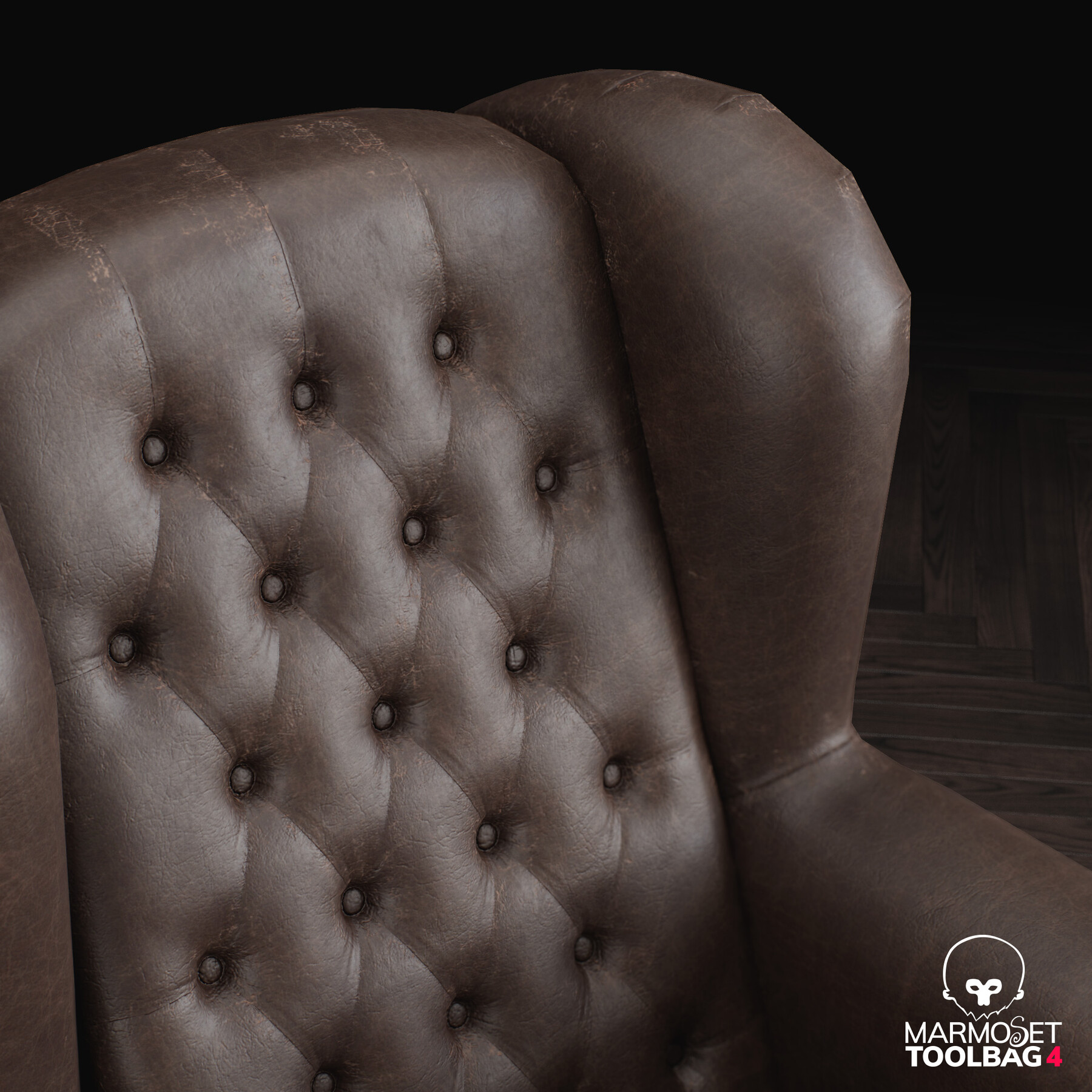 ArtStation - Armchair of Sherlock Low Poly | Game Assets
