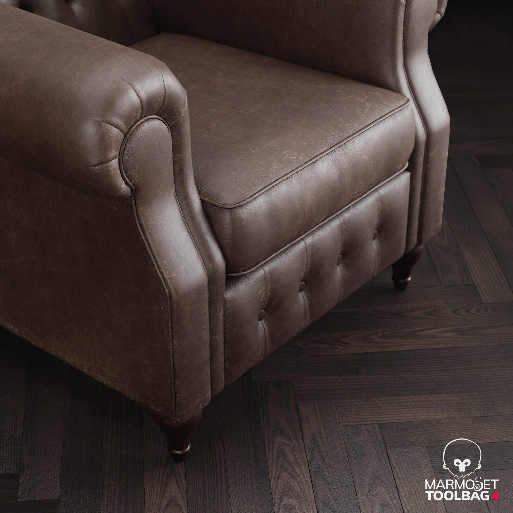 ArtStation - Armchair of Sherlock Low Poly | Game Assets