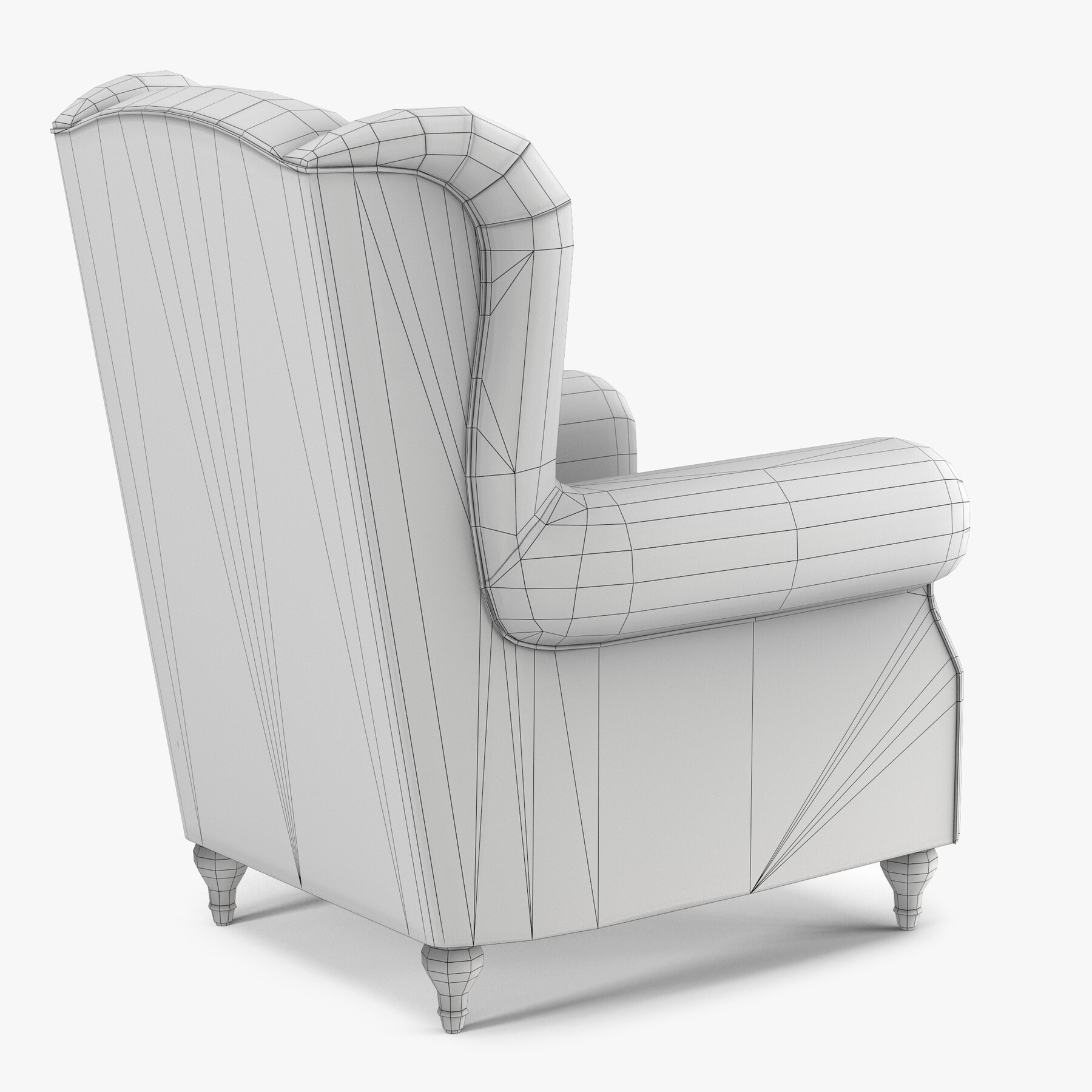 ArtStation - Armchair of Sherlock Low Poly | Game Assets