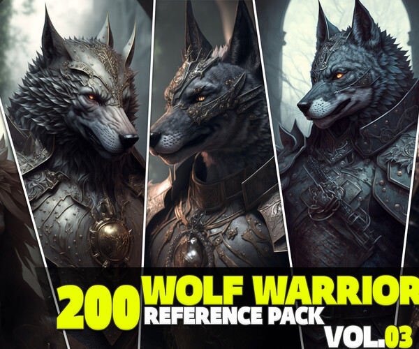 ArtStation - 200 Wolf Warrior Reference Pack Vol.03 | Artworks