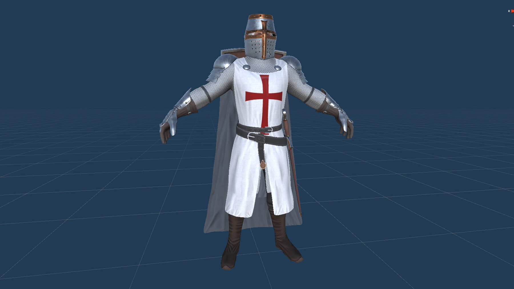 ArtStation - Low-poly model of the character Knight01 | Game Assets