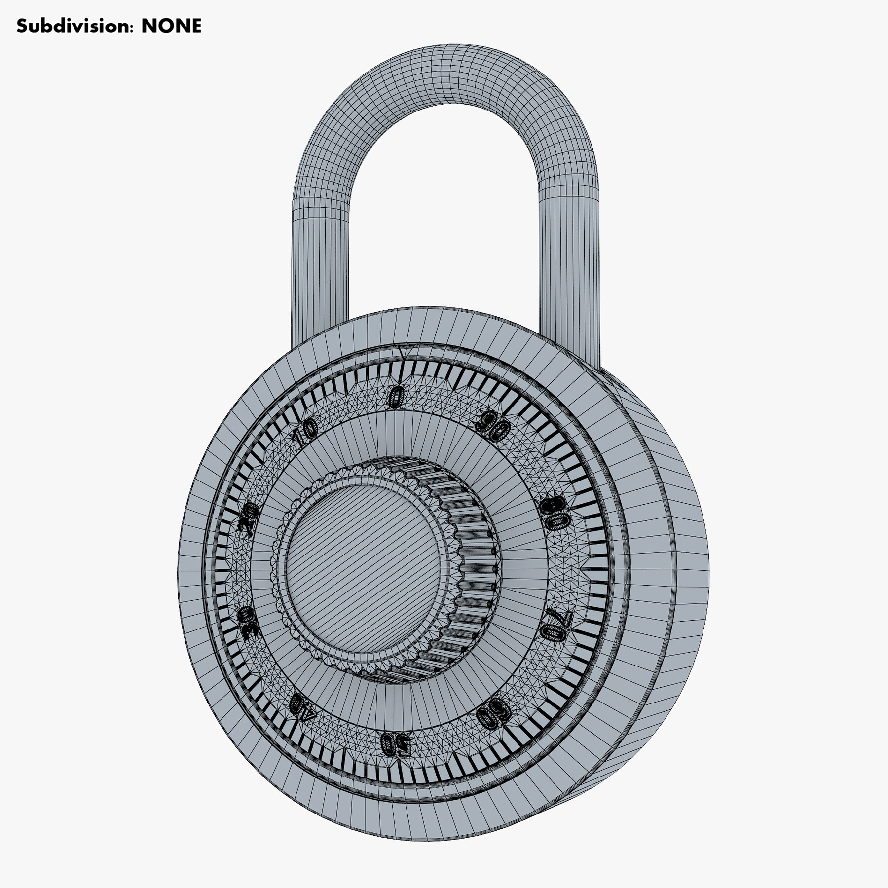 ArtStation - Dial Combination Padlock v 1 | Resources