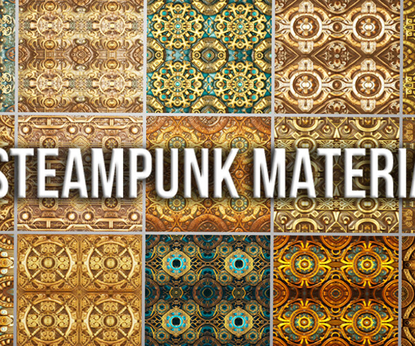 ArtStation - 15 Steampunk Seamless PBR Textures | Resources