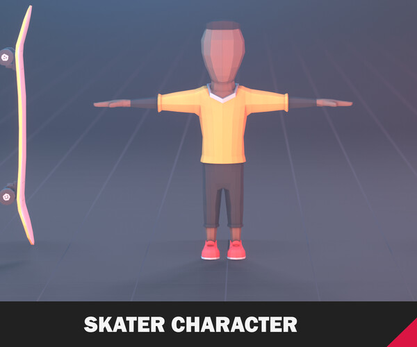 ArtStation - Skater Character | Game Assets