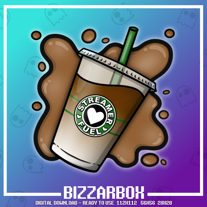 ArtStation - Twitch Emote: Iced Coffee Splat | Artworks