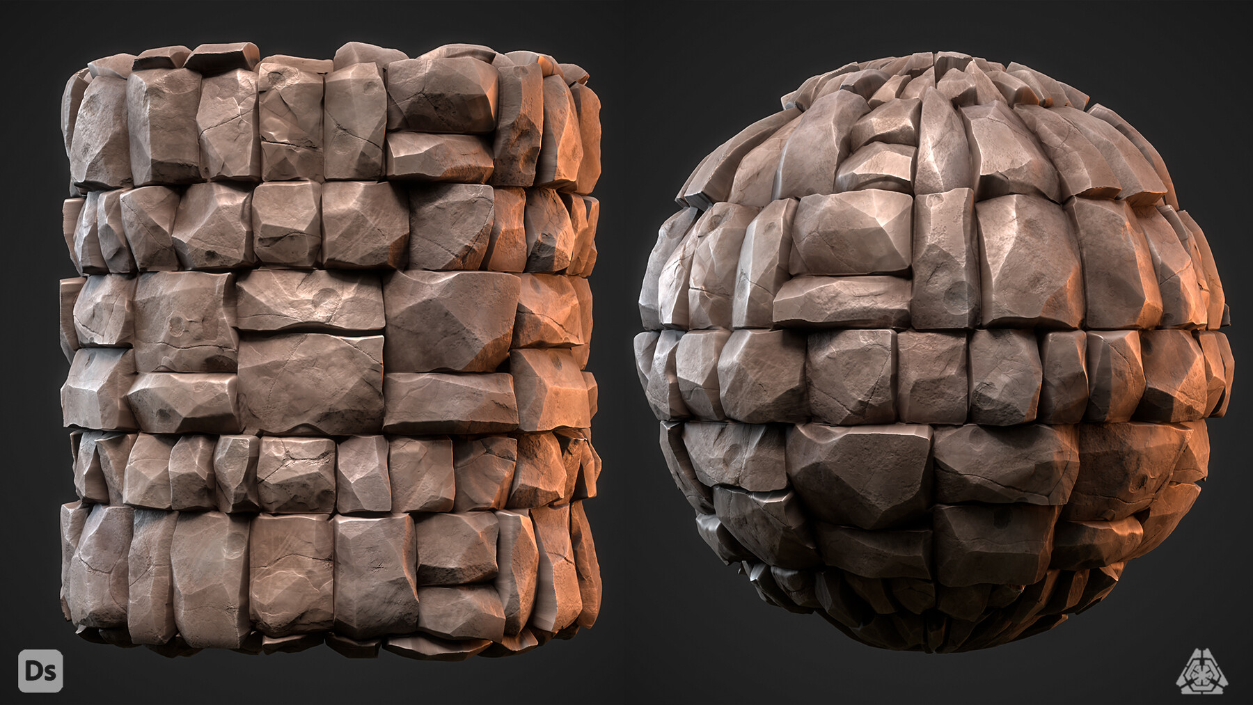 ArtStation - 8 High Quality Stylized Stone Material | Game Assets