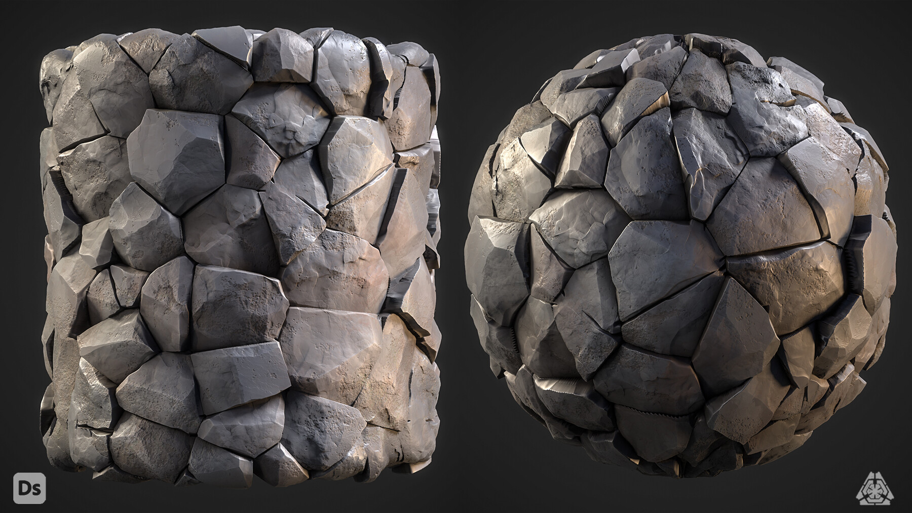 ArtStation - 8 High Quality Stylized Stone Material | Game Assets