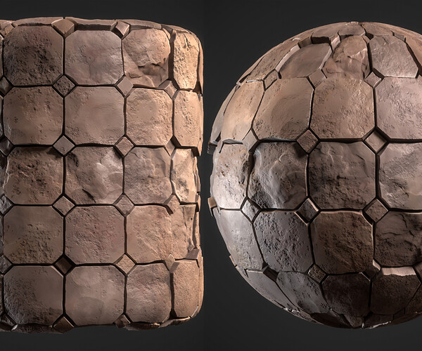 ArtStation - 8 High Quality Stylized Stone Material | Game Assets