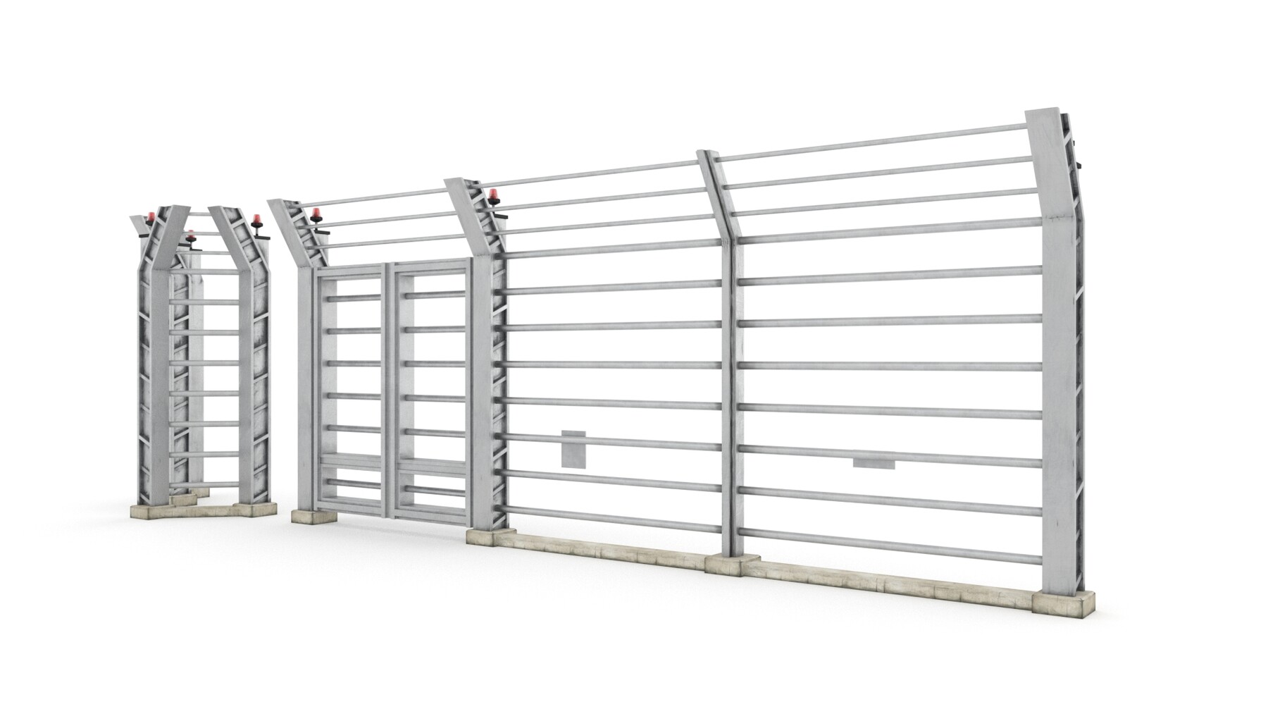 ArtStation - 3D Model: Electric Fence | Resources