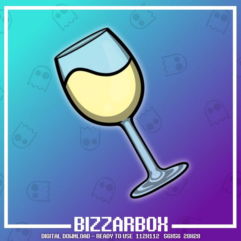ArtStation - Twitch Emote: White Wine Glass | Artworks