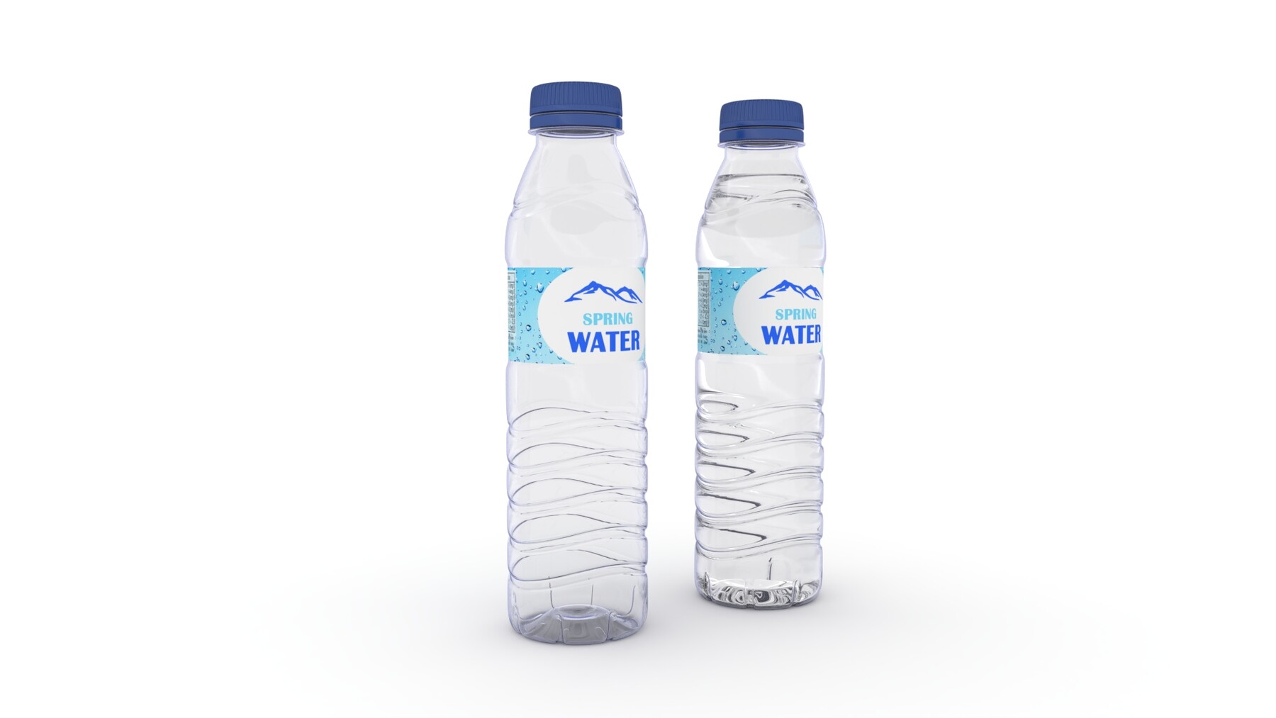 ArtStation - 3D Model: Plastic Water Bottle Small | Resources