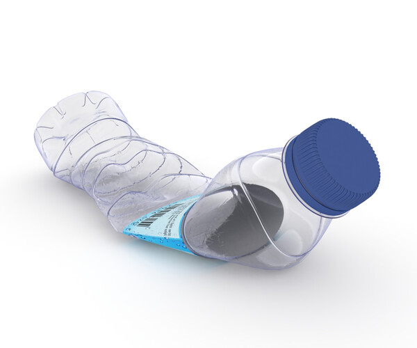 ArtStation - 3D Model: Plastic Water Bottle Small | Resources