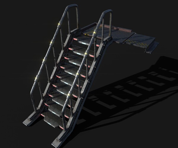 ArtStation - Scifi Stairs | Resources