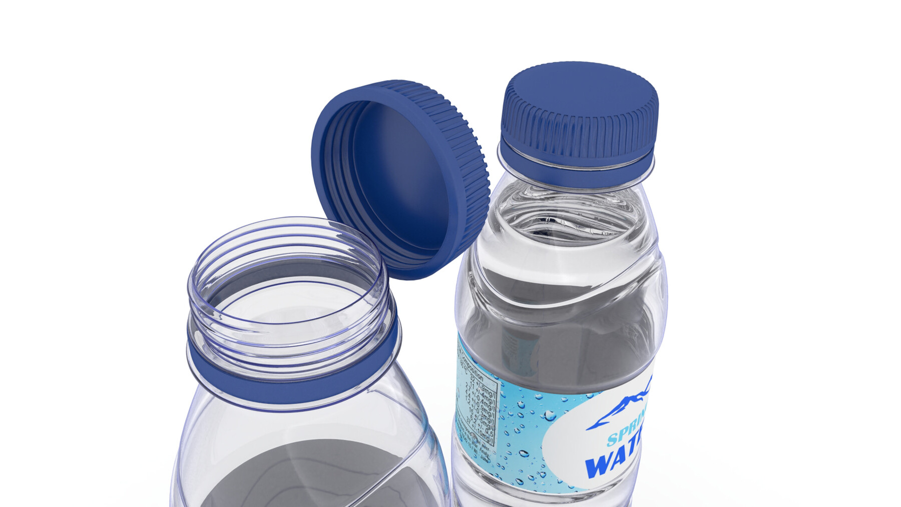 ArtStation - 3D Model: Plastic Water Bottle Collection | Resources