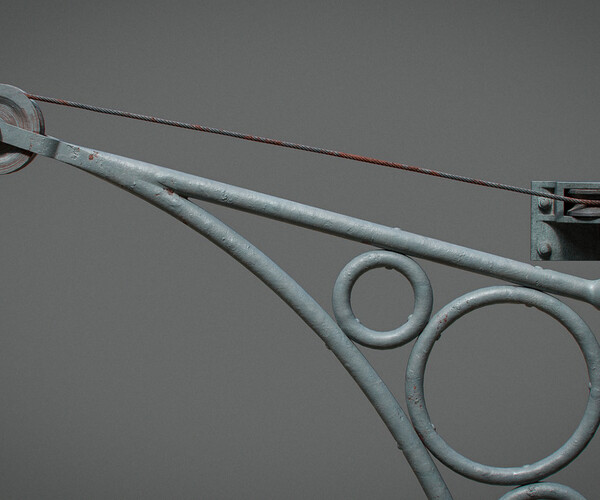 ArtStation - Victorian Wharf Wall Hoists Cranes Set | Resources