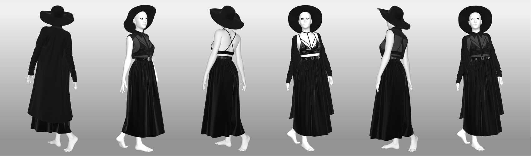 ArtStation - New Goth Outfit vol.04 - Urban Collection | Resources