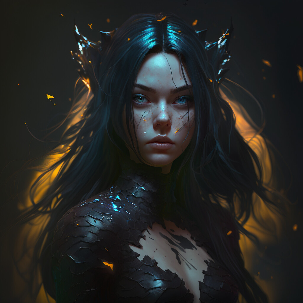 Artstation Dark Beauty A Gothic Portrait 2 Artworks