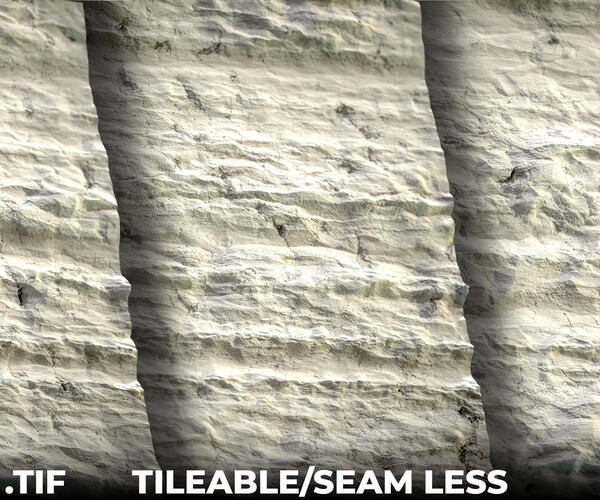 ArtStation - 30 Cliff And Rock (4k/Seamless/.Tif) | Brushes