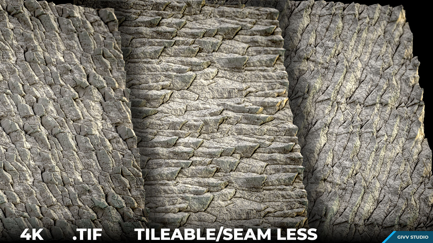 ArtStation - 30 Cliff And Rock (4k/Seamless/.Tif) | Brushes