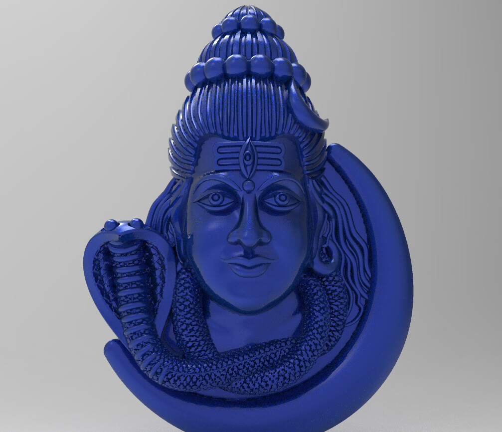 ArtStation - Shiva Pendant |shiva CAD file | shiva jewelry file ...