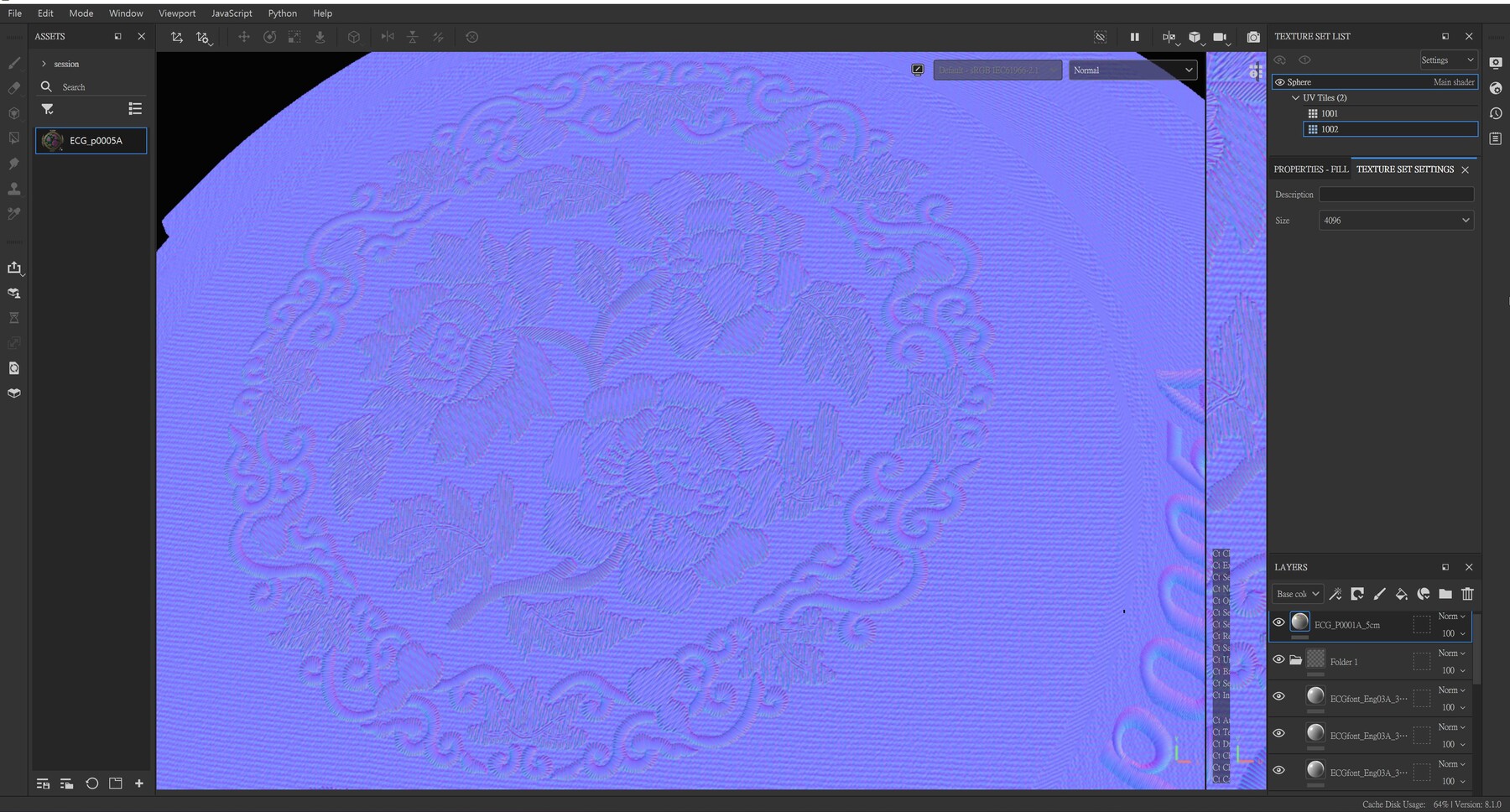 ArtStation - EmbroideryCG Pattern p0005A Chinese Traditional Auspicious ...