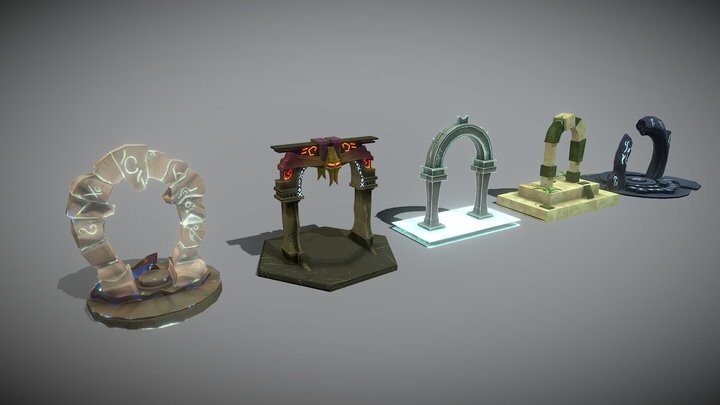 ArtStation - 5 Portals | Game Assets