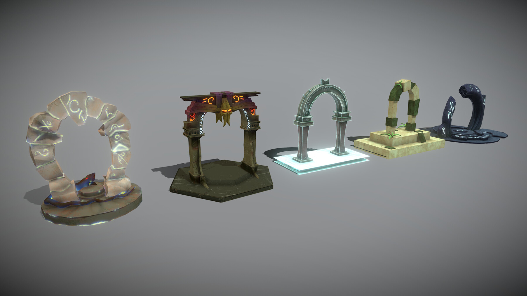 ArtStation - 5 Portals | Game Assets