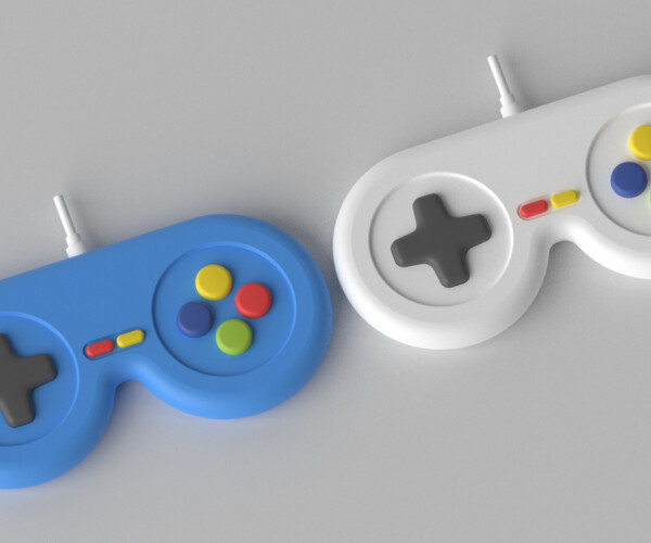 ArtStation - Cartoon Game Controller 1 3D model | Resources