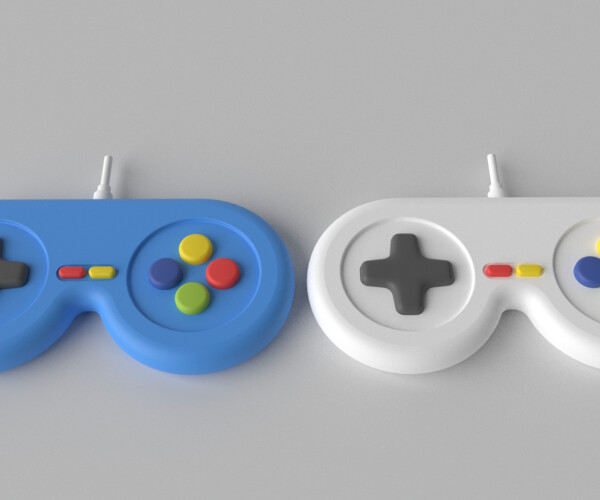 ArtStation - Cartoon Game Controller 1 3D model | Resources