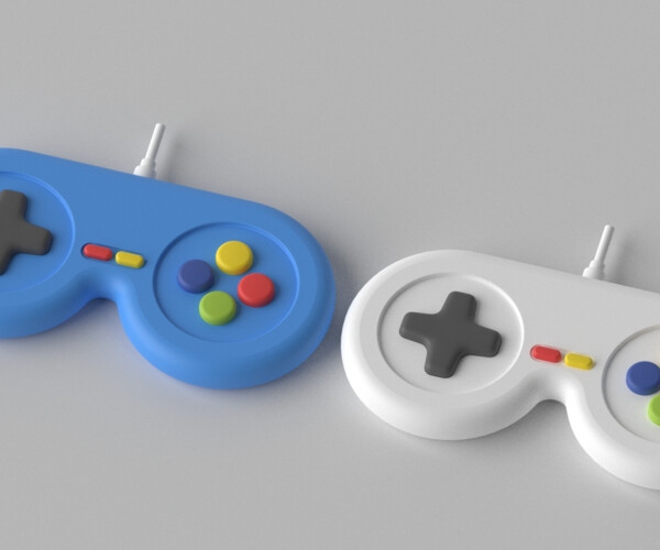 ArtStation - Cartoon Game Controller 1 3D model | Resources