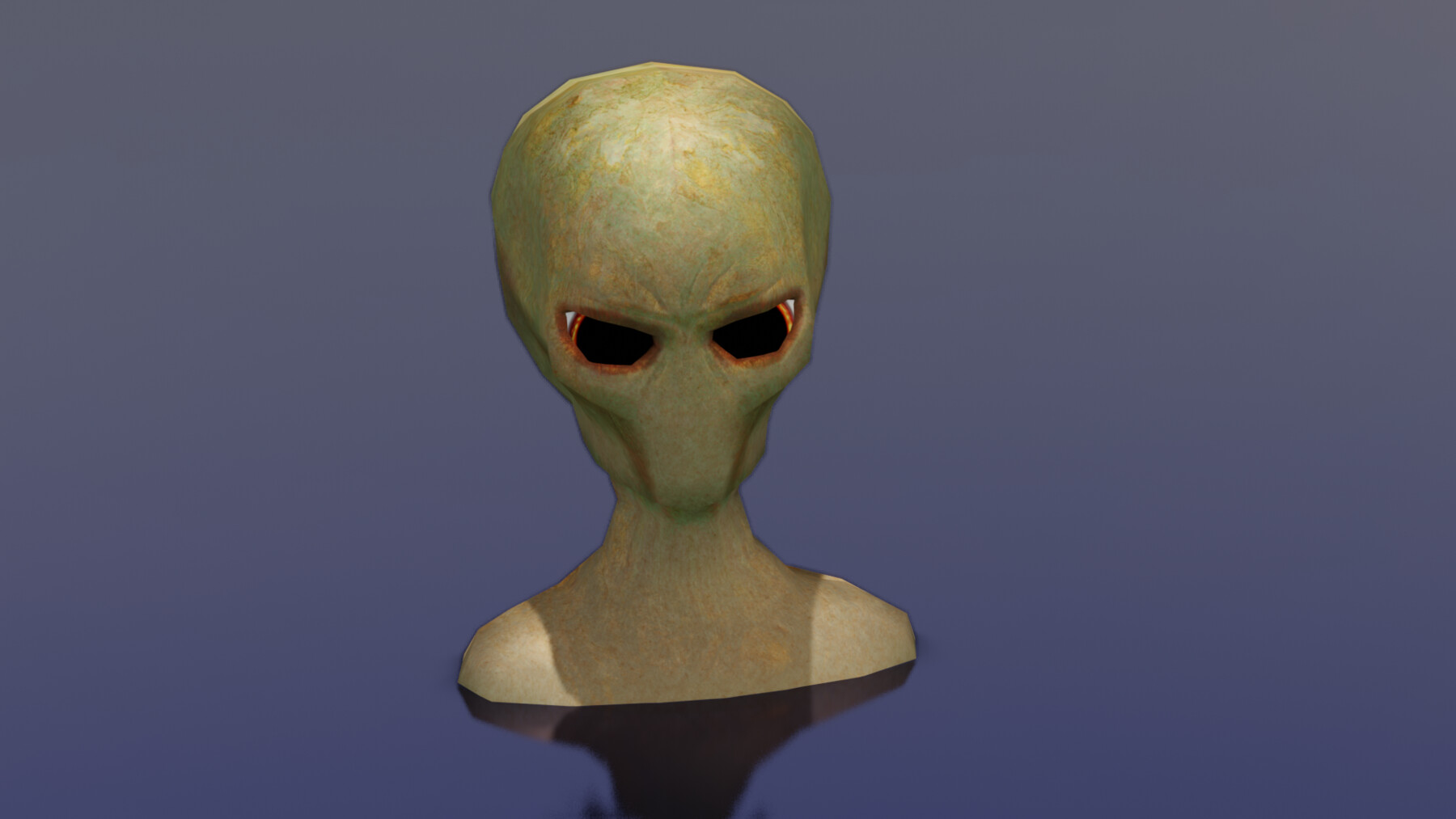 ArtStation - Rigged Alien head 3D Model | Resources