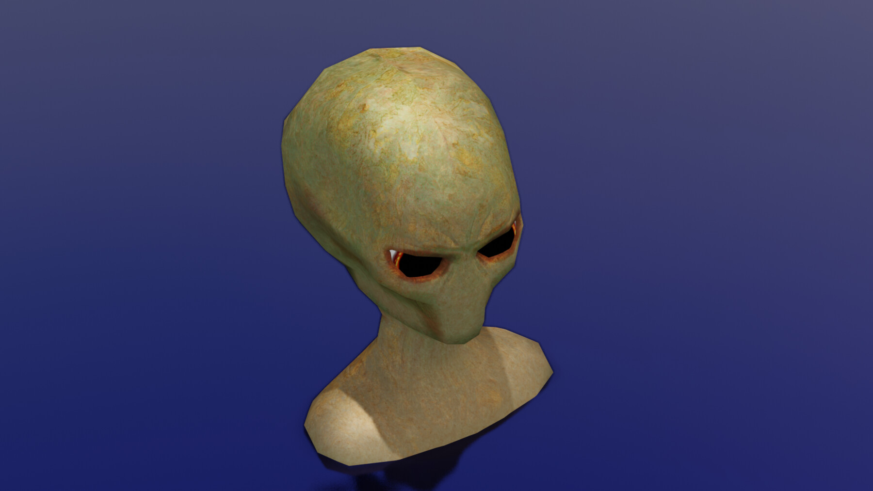 ArtStation - Rigged Alien head 3D Model | Resources