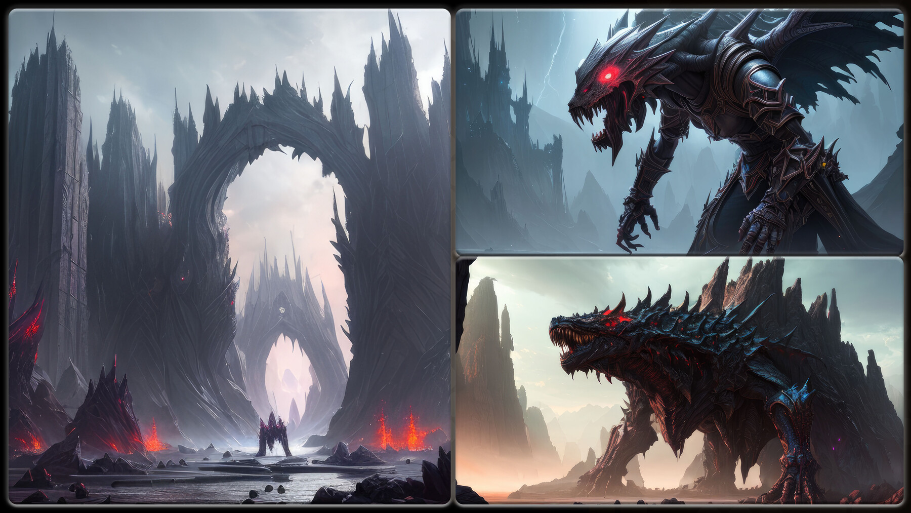 ArtStation - 150 Fantasy Environments - Dark Concepts and Creatures ...